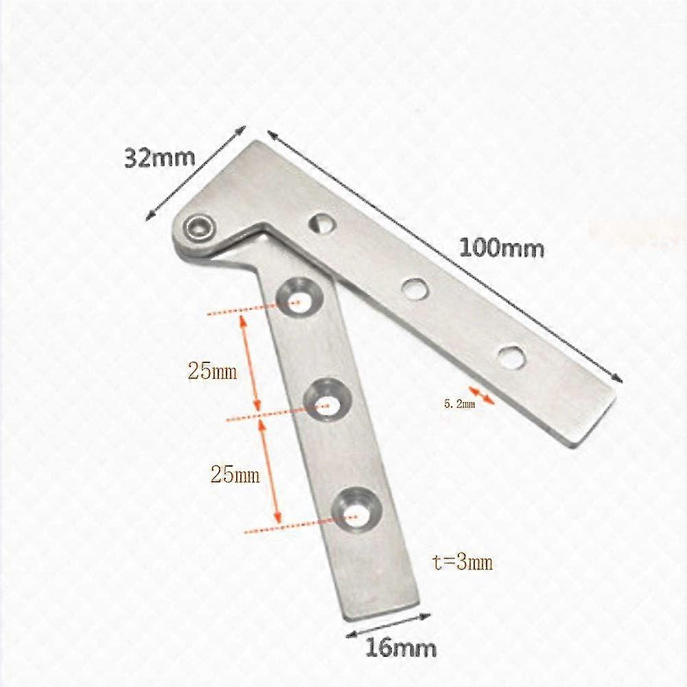 2 Set Stainless Steel 360 Degree Rotation Hidden Door Pivot Hinges,4 ...