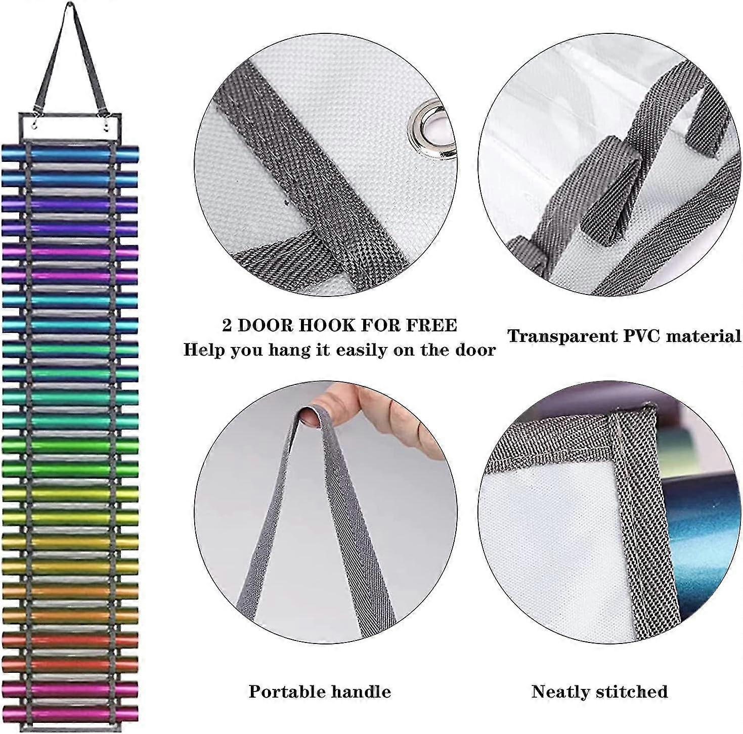 Vinyl Storage Rack, 24 Holes Vinyl Roll Holder Vinyl Organizers Craft ...