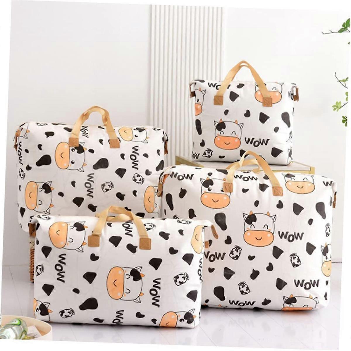 4PCS Large Capacity Storage Bag with Handle Capacity Clothes Storage ...