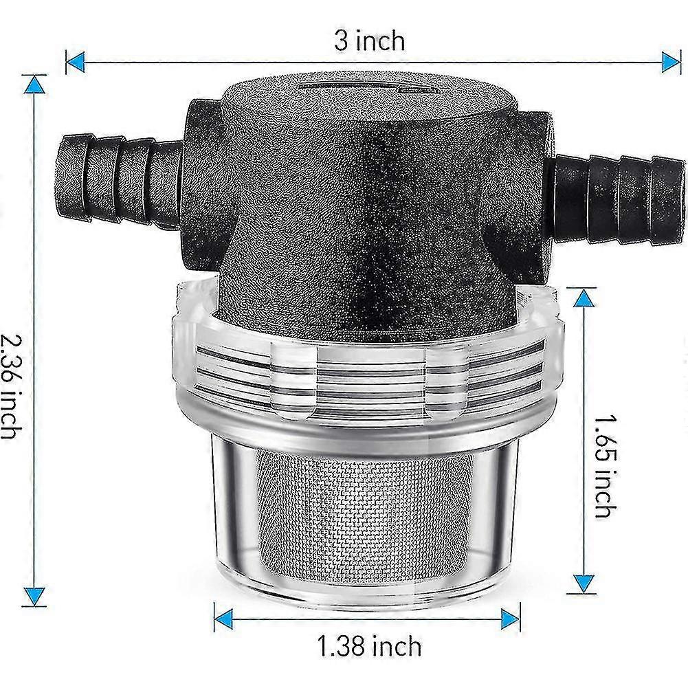 Water Pump Strainer,3/8 Inch Hose Barb In-line Strainer Twist-on Pipe ...