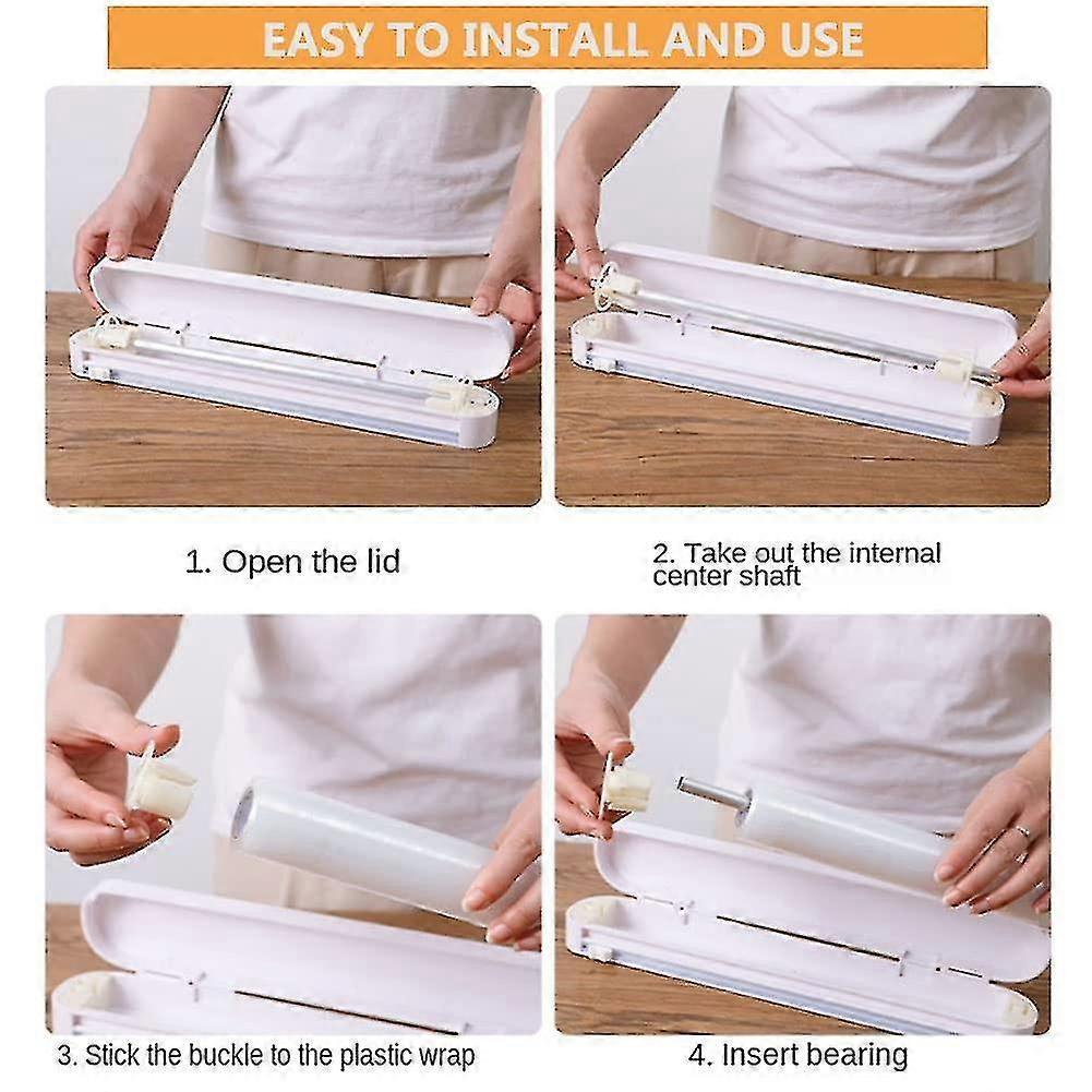 Wrap Dispenser & Cutter, Cling Film Wrap Dispenser, Food Wrap Dispenser ...