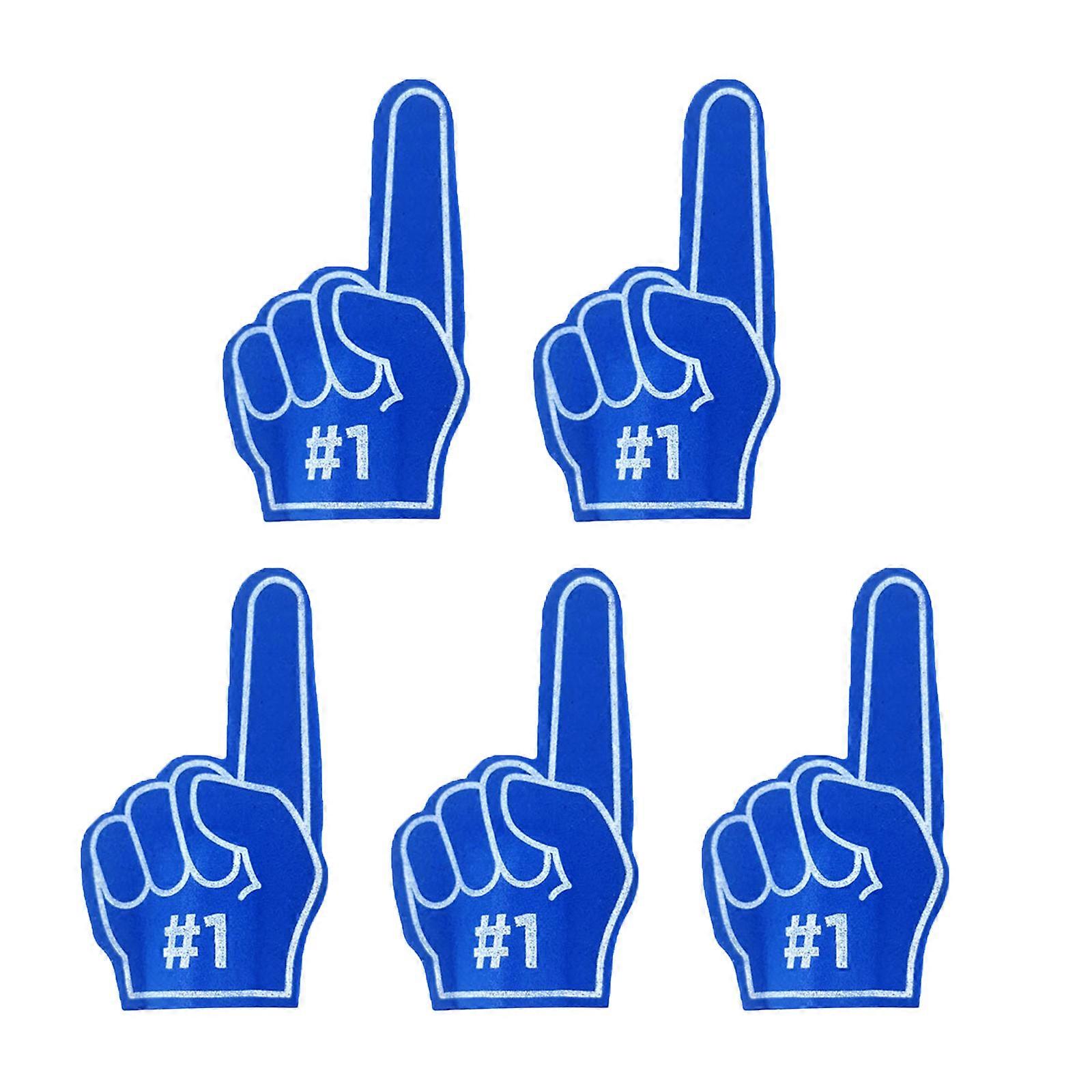 5x Foam Fingers Red Blue EVA Cheering Gloves for All Occasions Sport ...