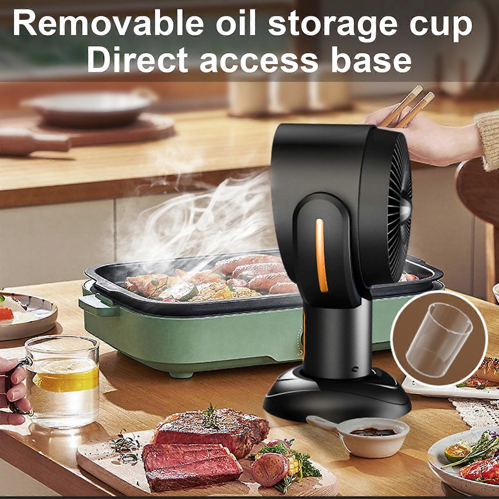 Rechargeable Smoke Away Purifier Fan, Adjustable Portable Extractor Fan ...
