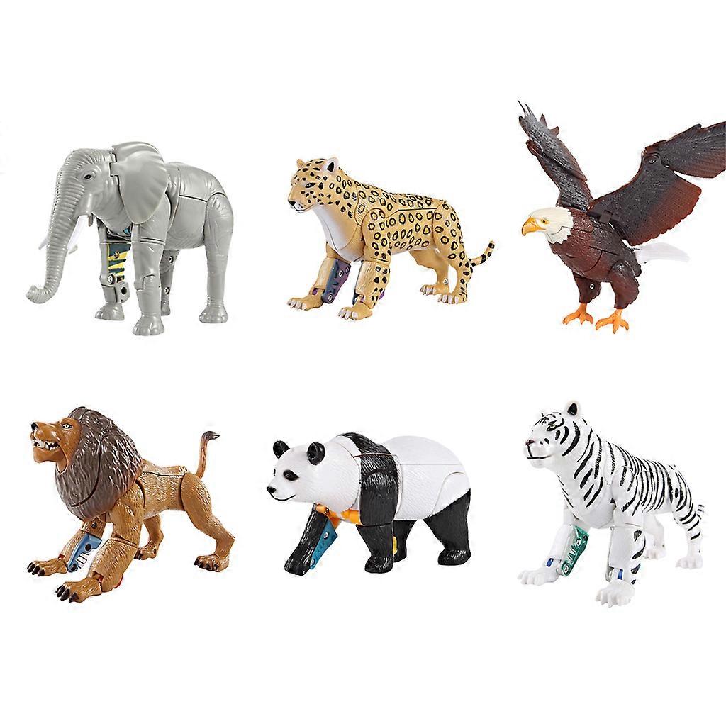 Educational Transform Animals Robot Action Figure Toy Gift for Kids ...