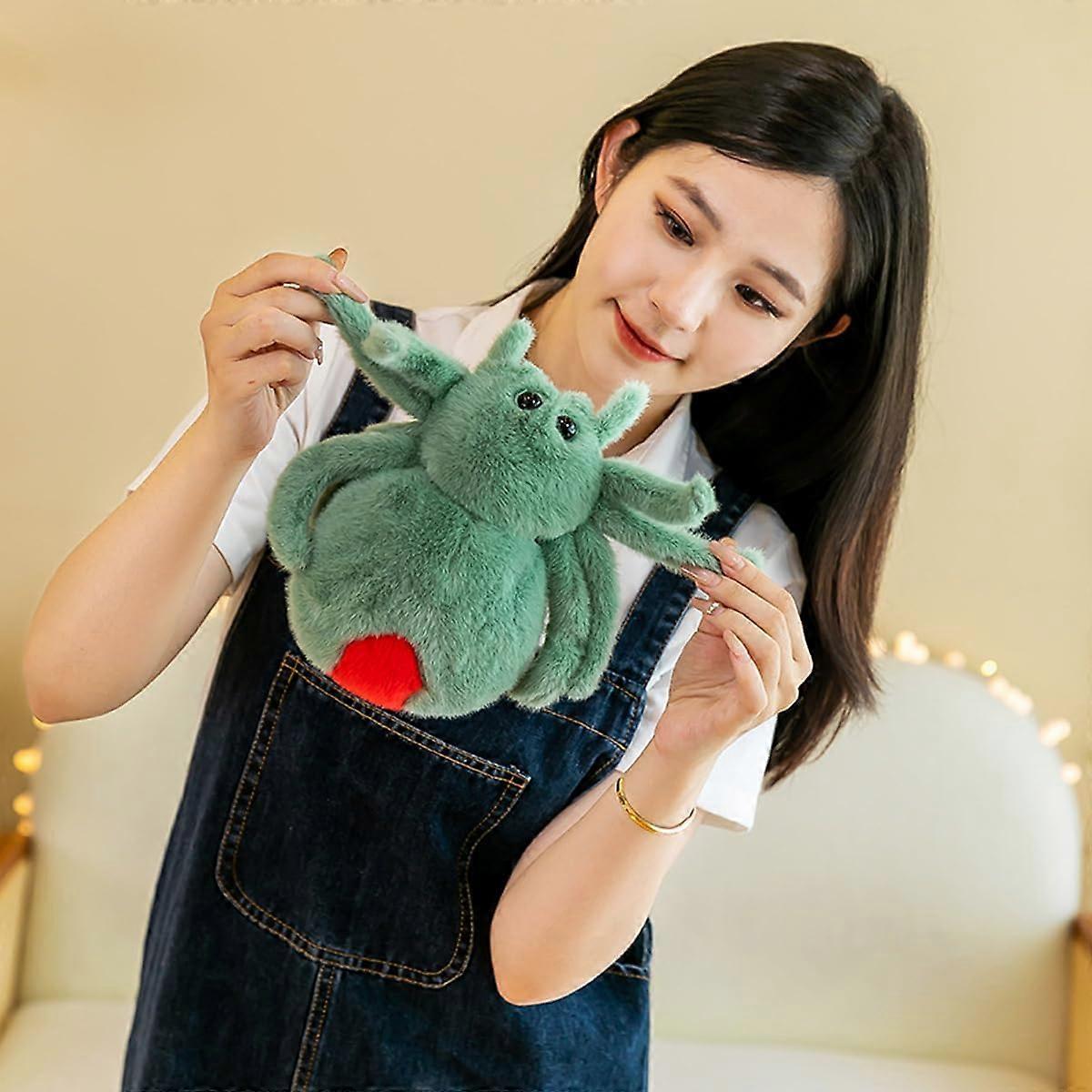 Spider Stuffed Animal - Soft Fur Huggable Green Spider, Adorable ...
