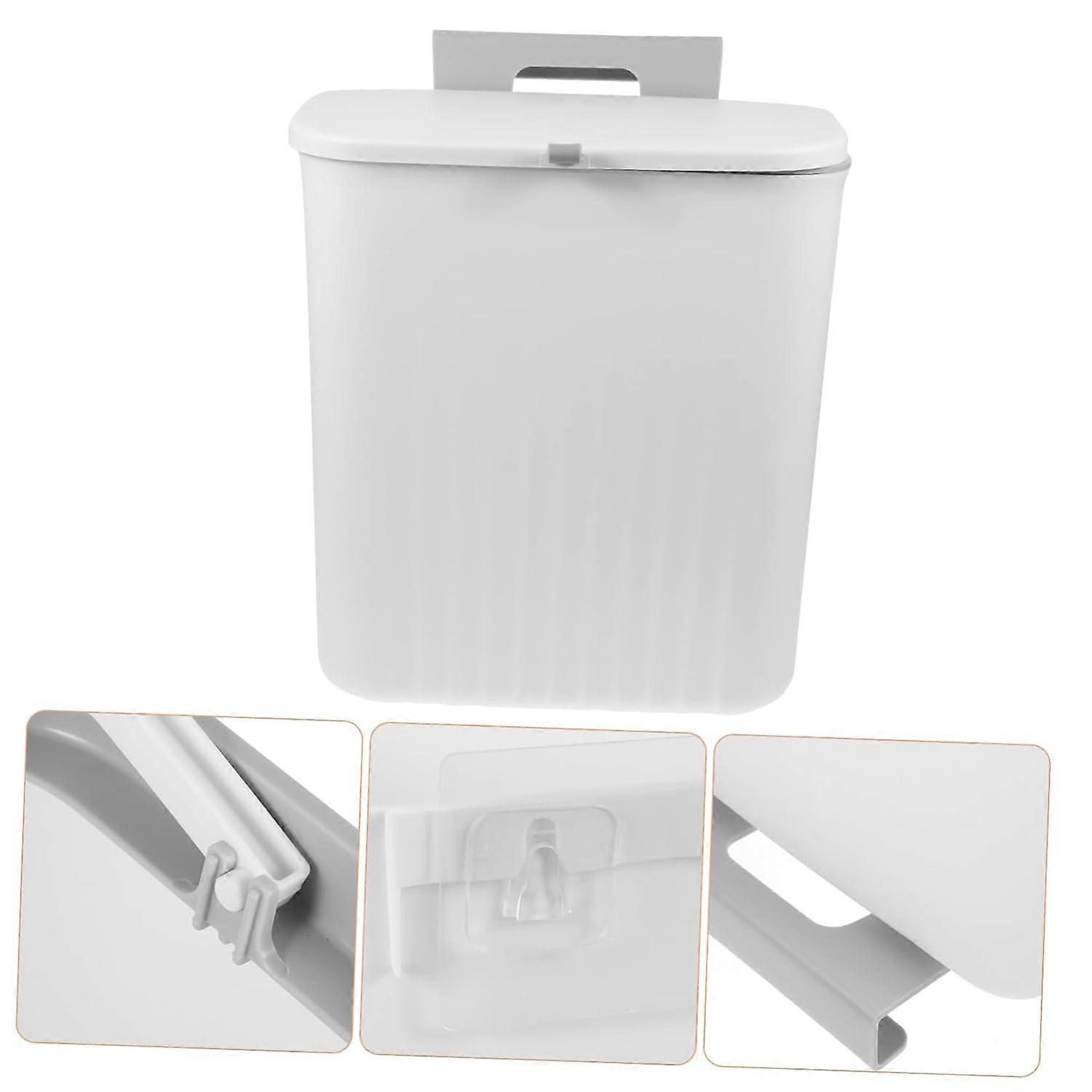 Wall-Mounted Trash Can Toilet Trash Bucket Wall Mounted Bin KitchenBin ...