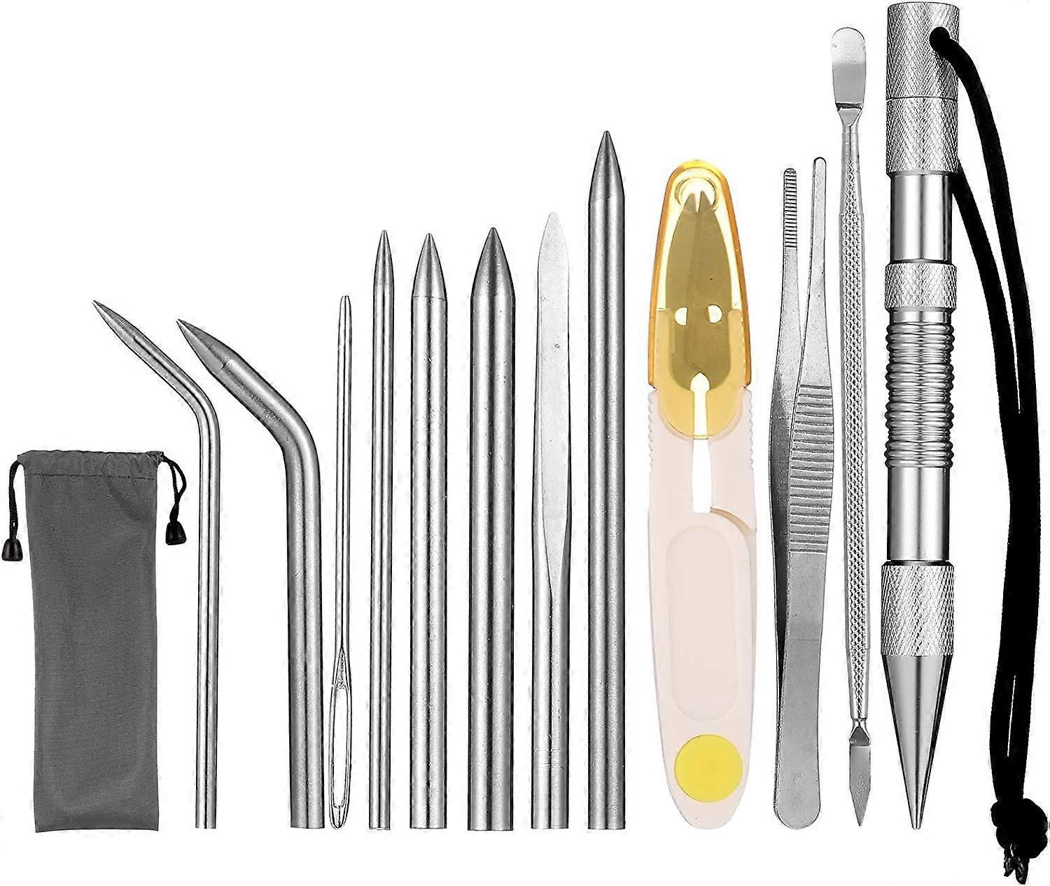 12Pcs Paracord Lacing Needles Paracord FID Marlinspike Set, Stainless ...