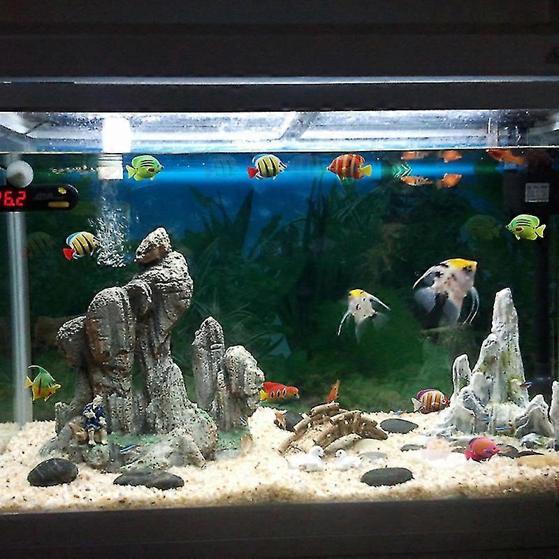 30pcs Vivid Aquarium Fish Ornament Fish Tank Landscape Artificial Fish Plastic Fish Decor ...