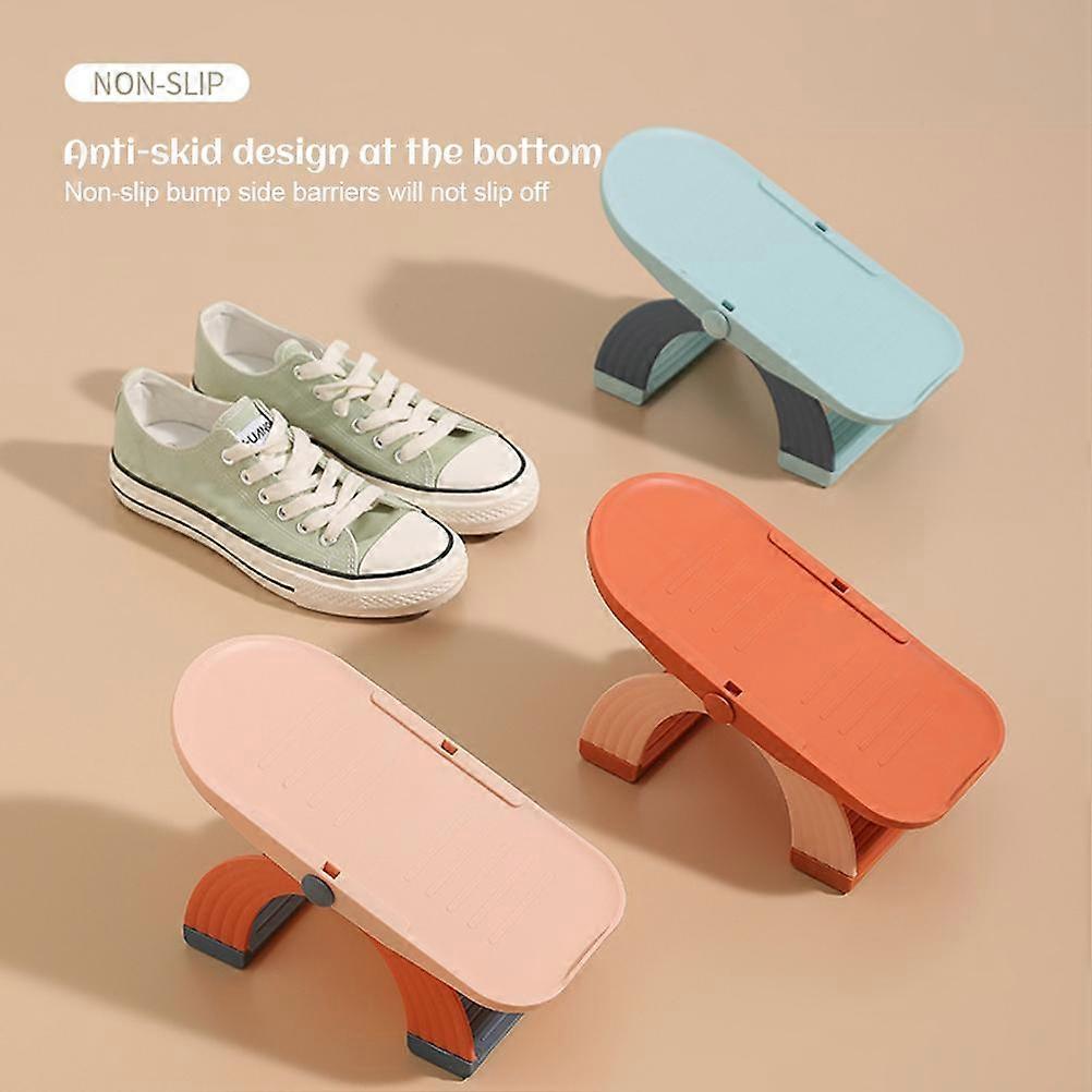 5pcs/set Adjustable Shoe Organizer Double Layer Shoe Stacker Space ...