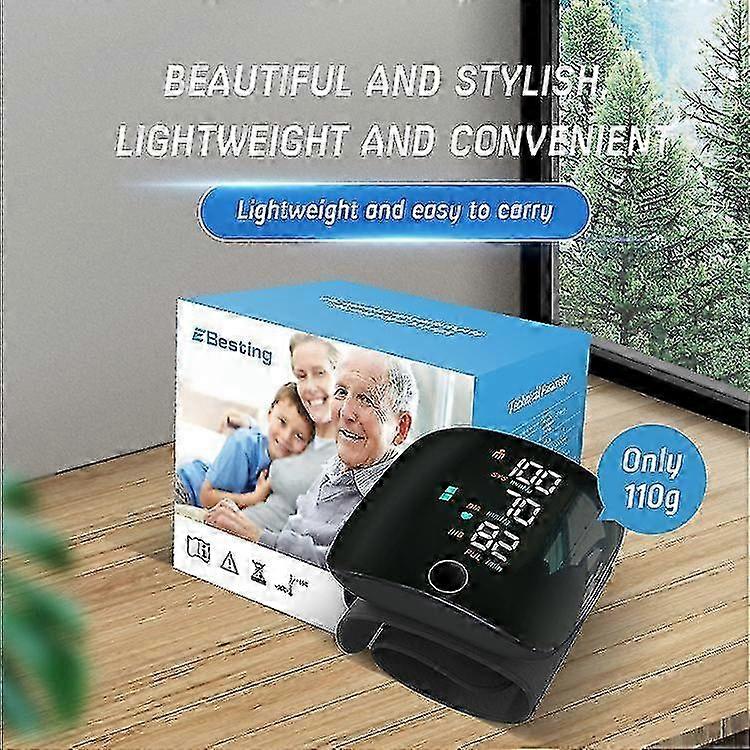 Digital Automatic Arm Blood Pressure Monitor Led Smart Voice Heart Rate ...