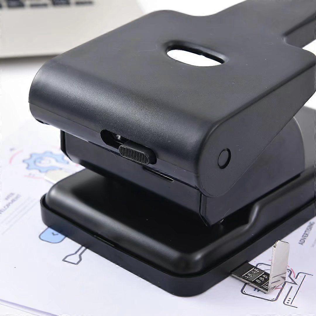 Heavy Duty 2 Hole Punch - 65 Sheet Capacity - Adjustable Black Paper ...