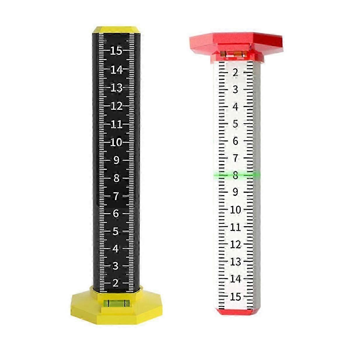 2Pcs Ceiling and Floor Tile Height Ruler, Measuring Ruler with Magnetic ...