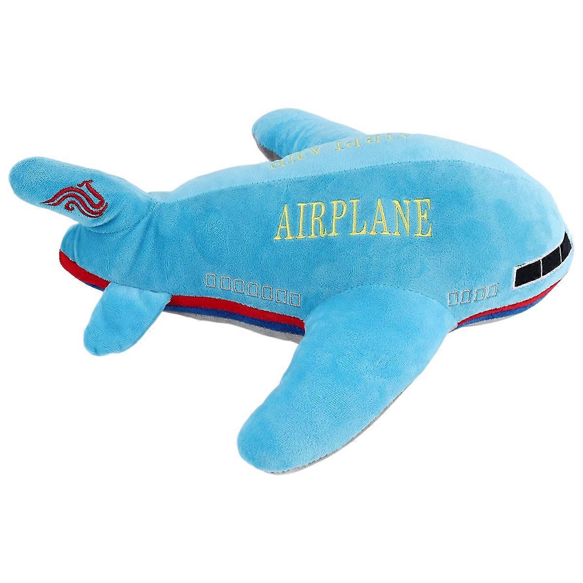 New 40cm Large Size Simulation Airplane Plush Toys Kids Sleeping Back ...