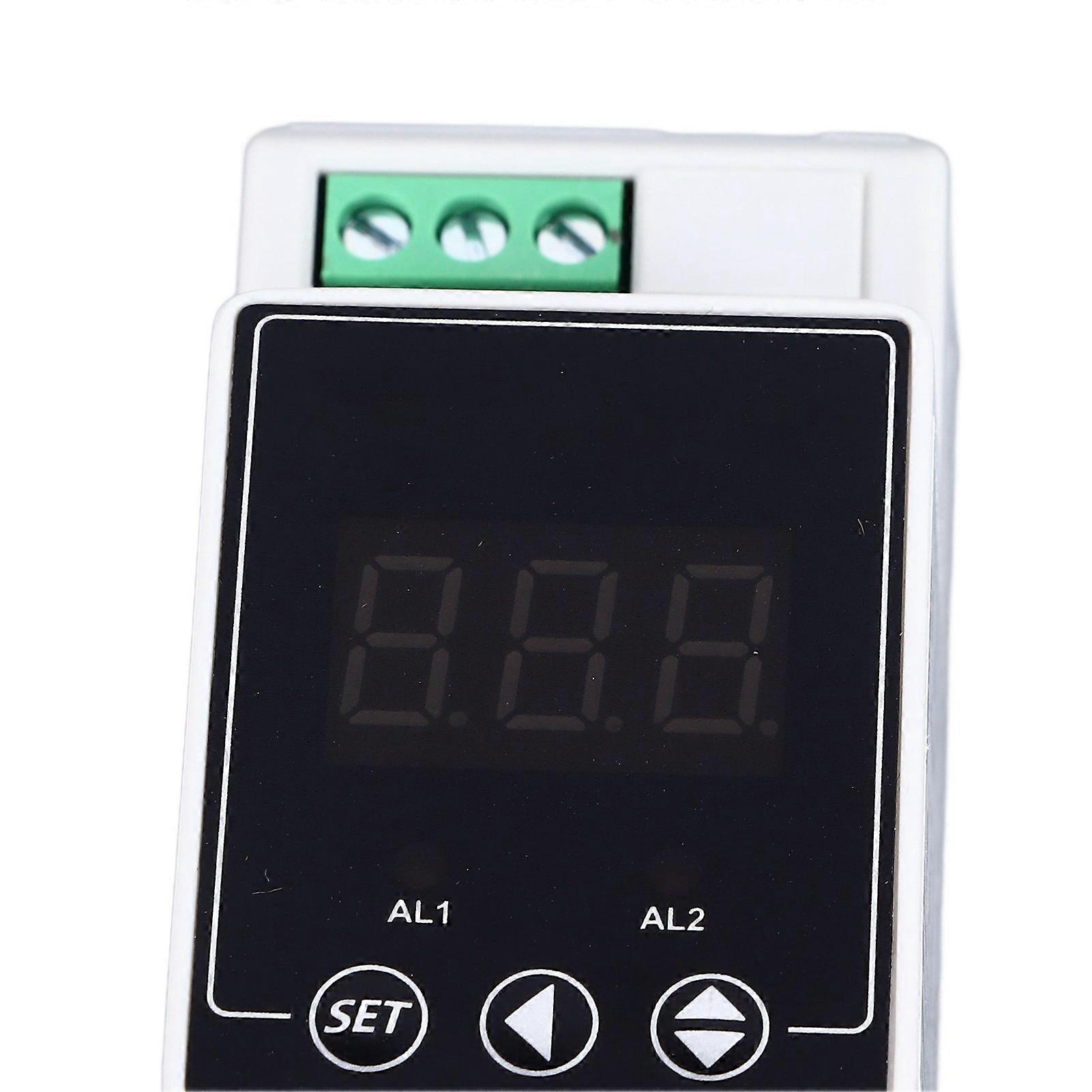 Digital Thermostat Guide Rail Temperature Controller with 2 Relays, 2 ...