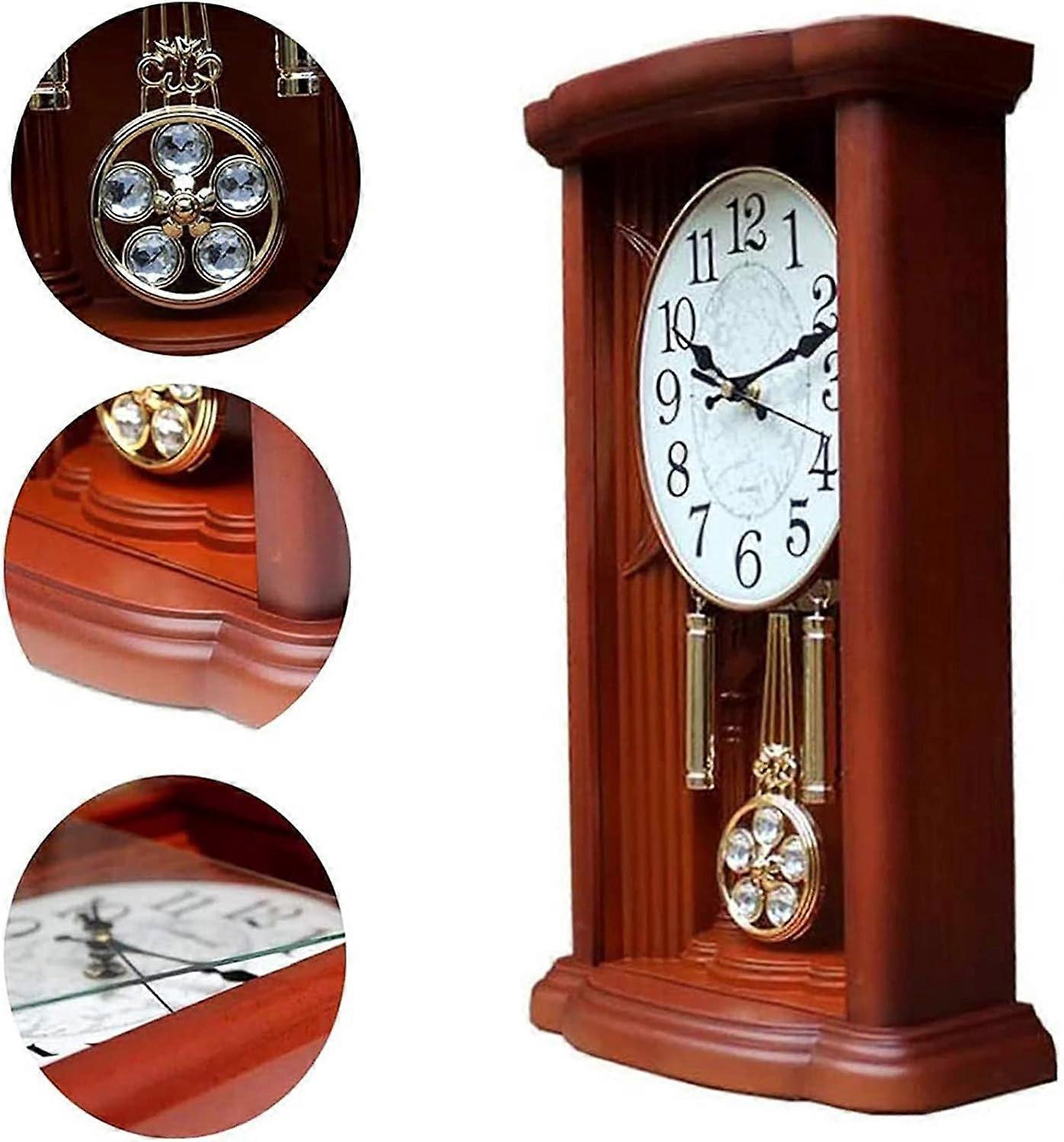Pendulum Clock, Vintage Mantel Clocks, Battery Operated Mantle Clocks for Living Room Office ...