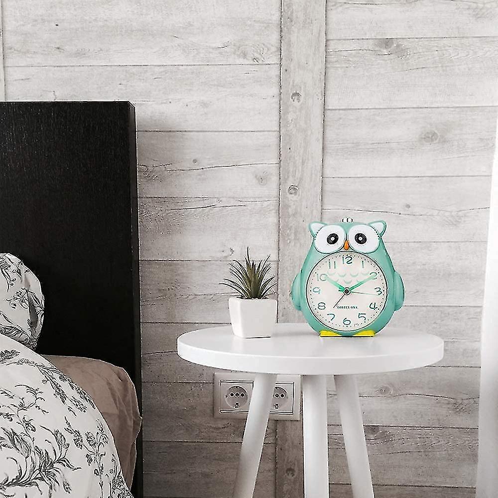Non-ticking Owl Children's Alarm Clock With Night Light, Snooze ...