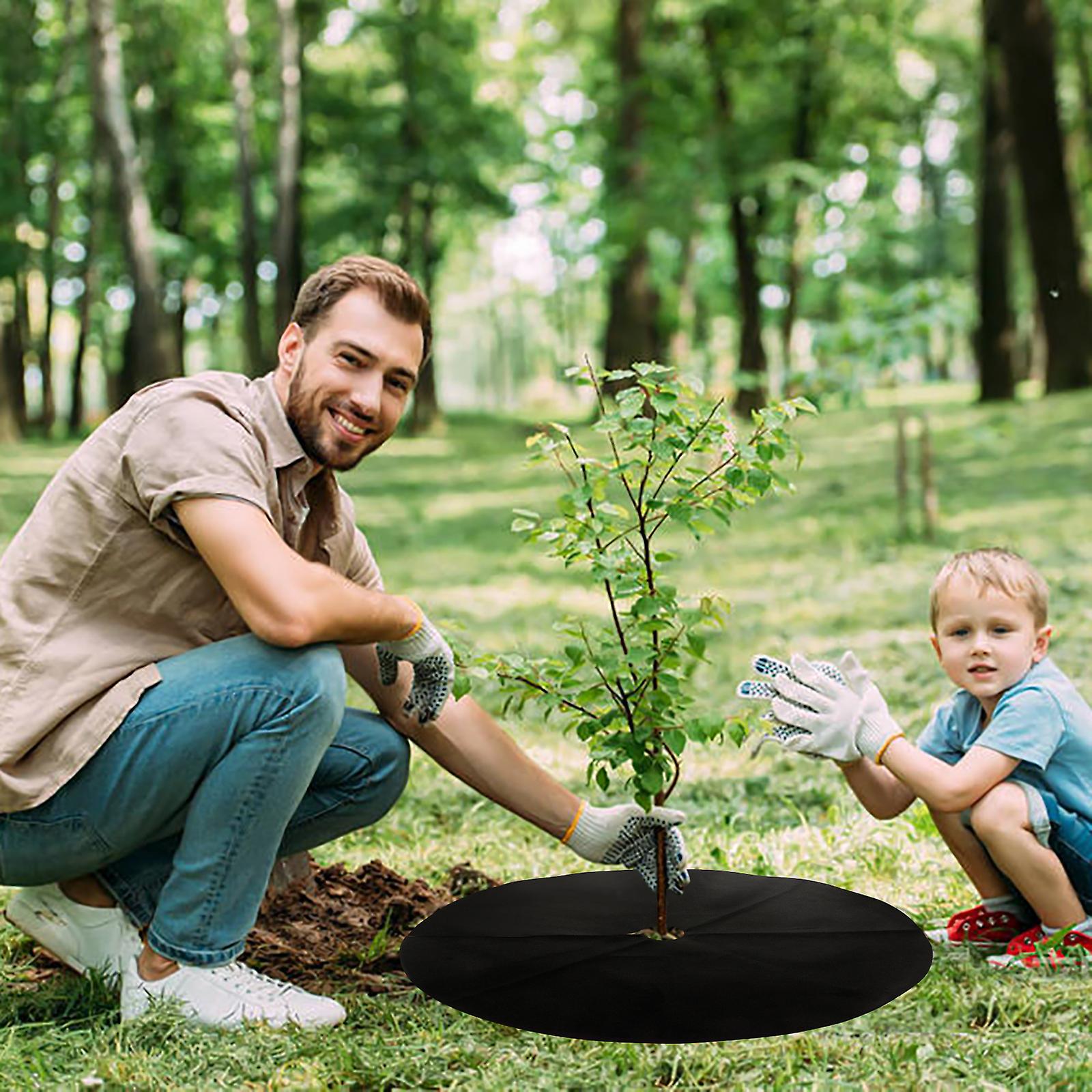 2023, Garden Weed Barrier Mat Tree Protector Tree Weed Barrier Ground ...
