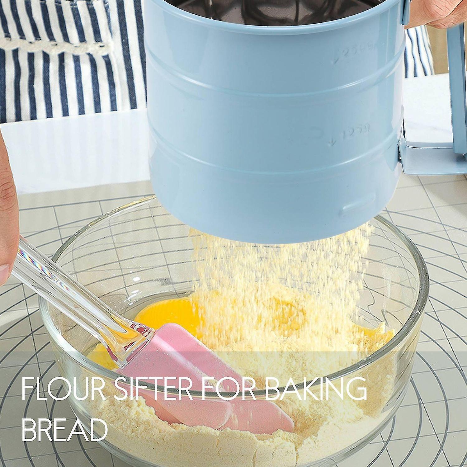 Flour Sifter For Ba,with 24 Mesh Less Steel Screen Ba Tool For , Flour ...