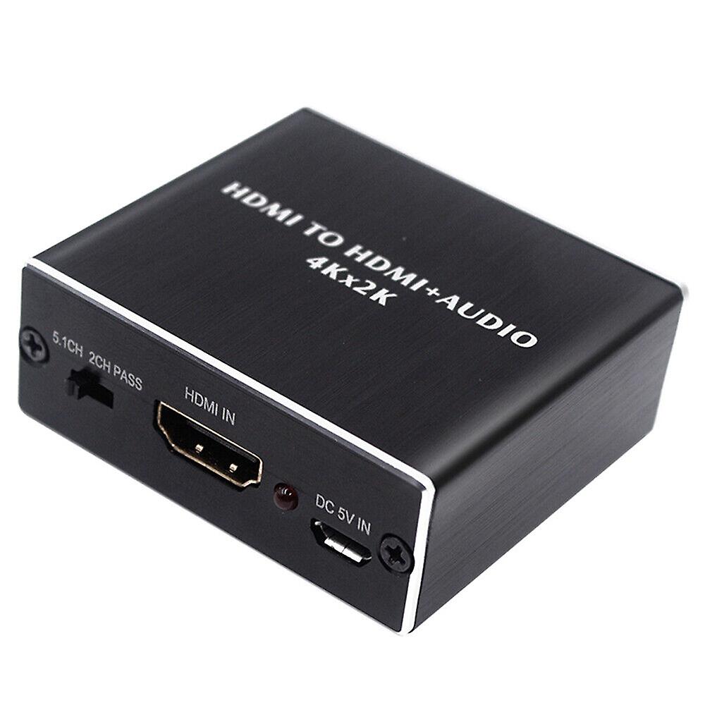 HDMI Stereo Audio Extractor Converter 4K * 2K HDMI to HDMI + Optical ...