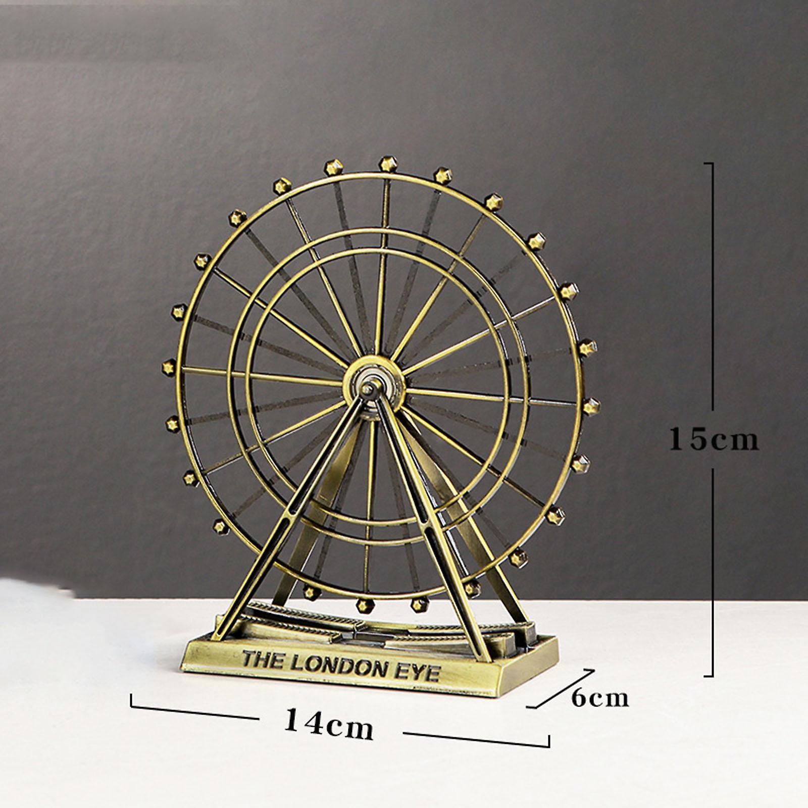 Table Ferris Wheel Model Miniature Art Props Bookshelf Ferris Wheel ...