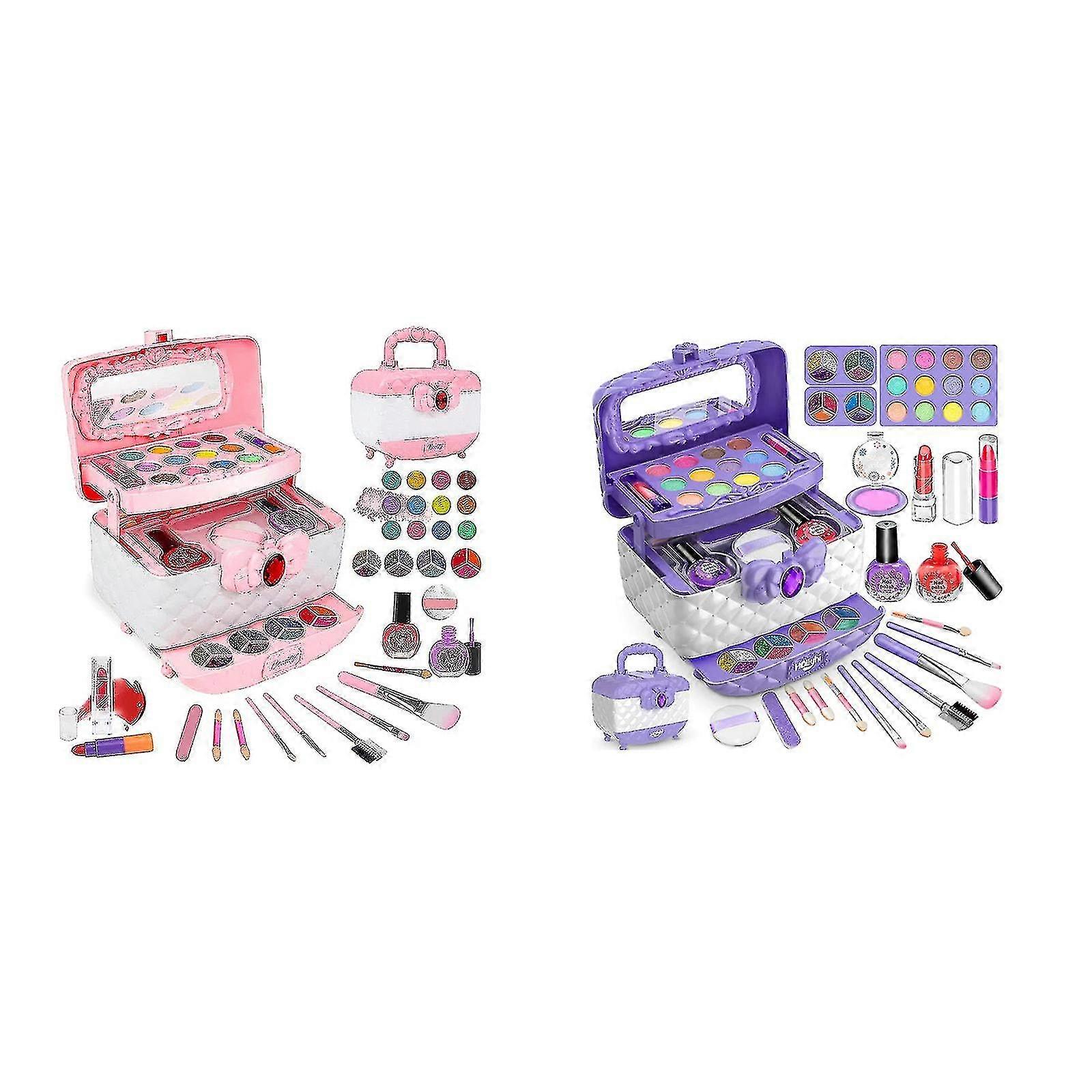 Kids Washable Makeup Girls Toys - Girls Makeup Kit For Kids Make Up Set ...
