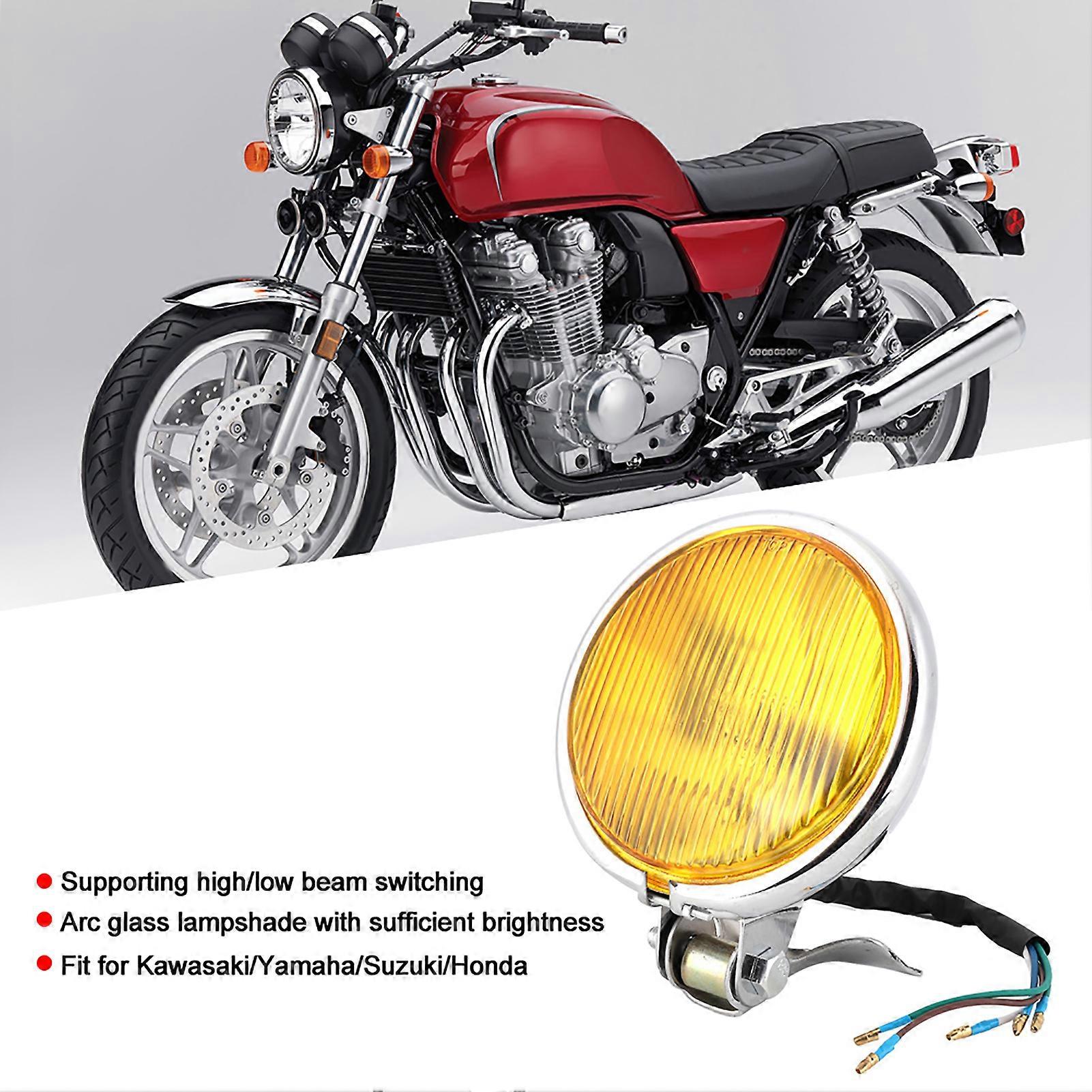 Vintage Retro Style Headlight Universal Motorcycle Headlamp Motorbike ...