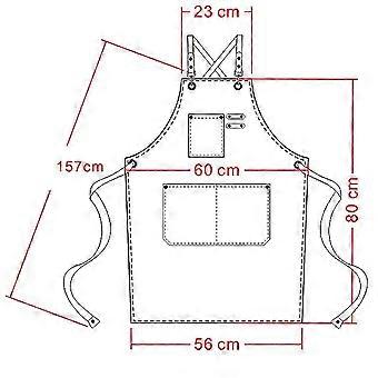 Canvas Apron Milk Tea Shop Barista Overalls | Fruugo UK