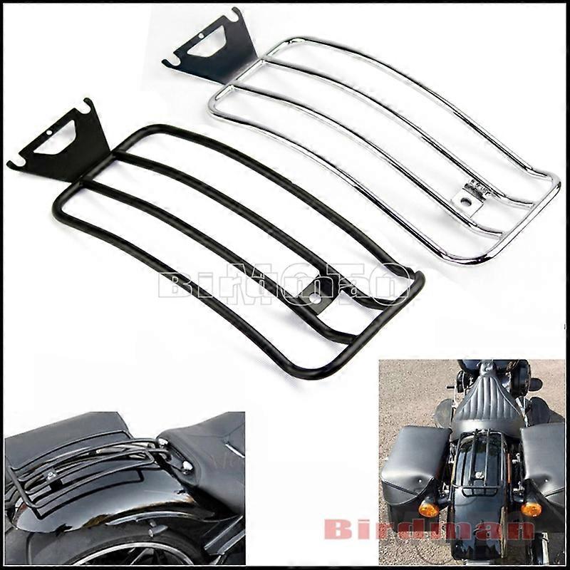 Motorcycle Black Rear Fender Luggage Rack Shelf Support Frame Holder ...