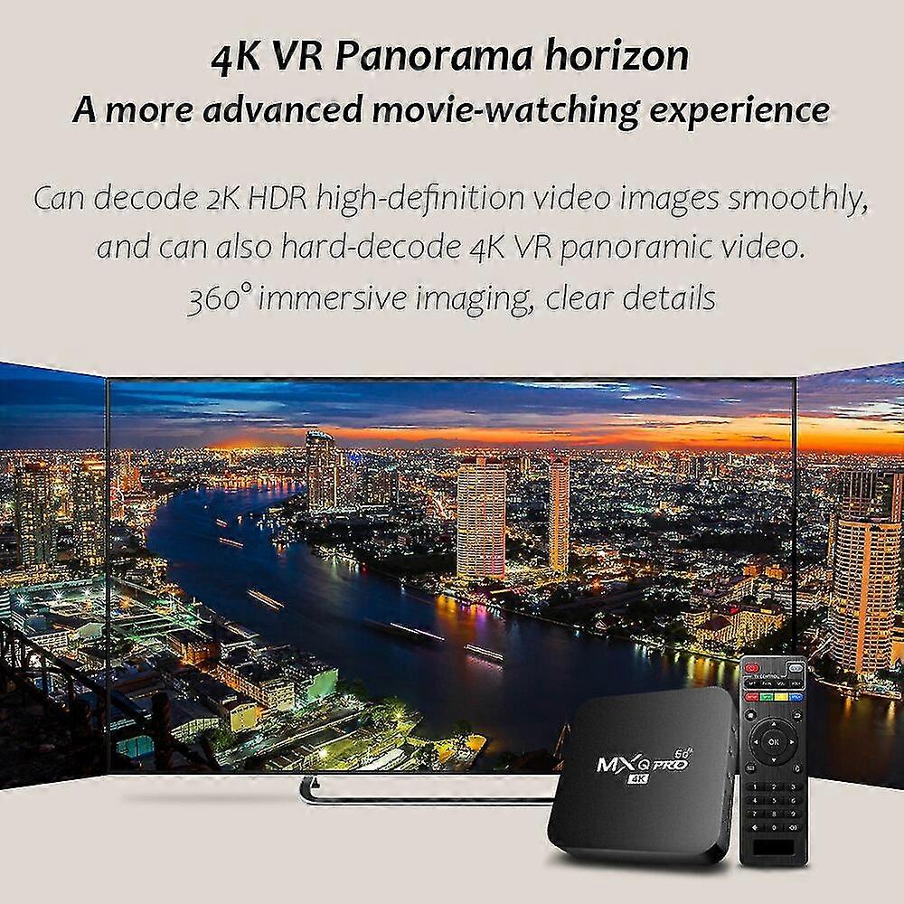 New Tv Box Mxq-pro 4k Hd Android 10.0 Tv Box 2.4/5g Dual-wifi 3d Video ...