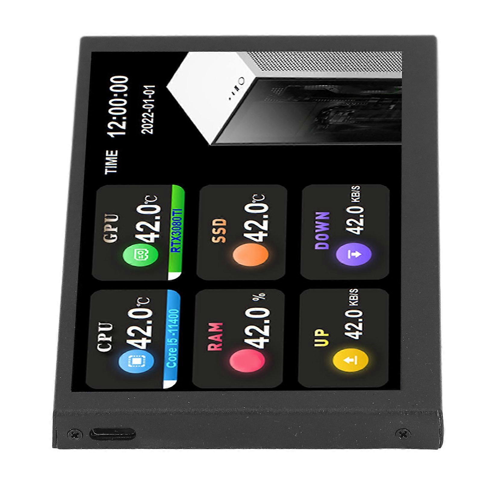 IPS USB Mini Screen 5 Inch 800x480 Resolution Type C Sub Screen PC Data ...