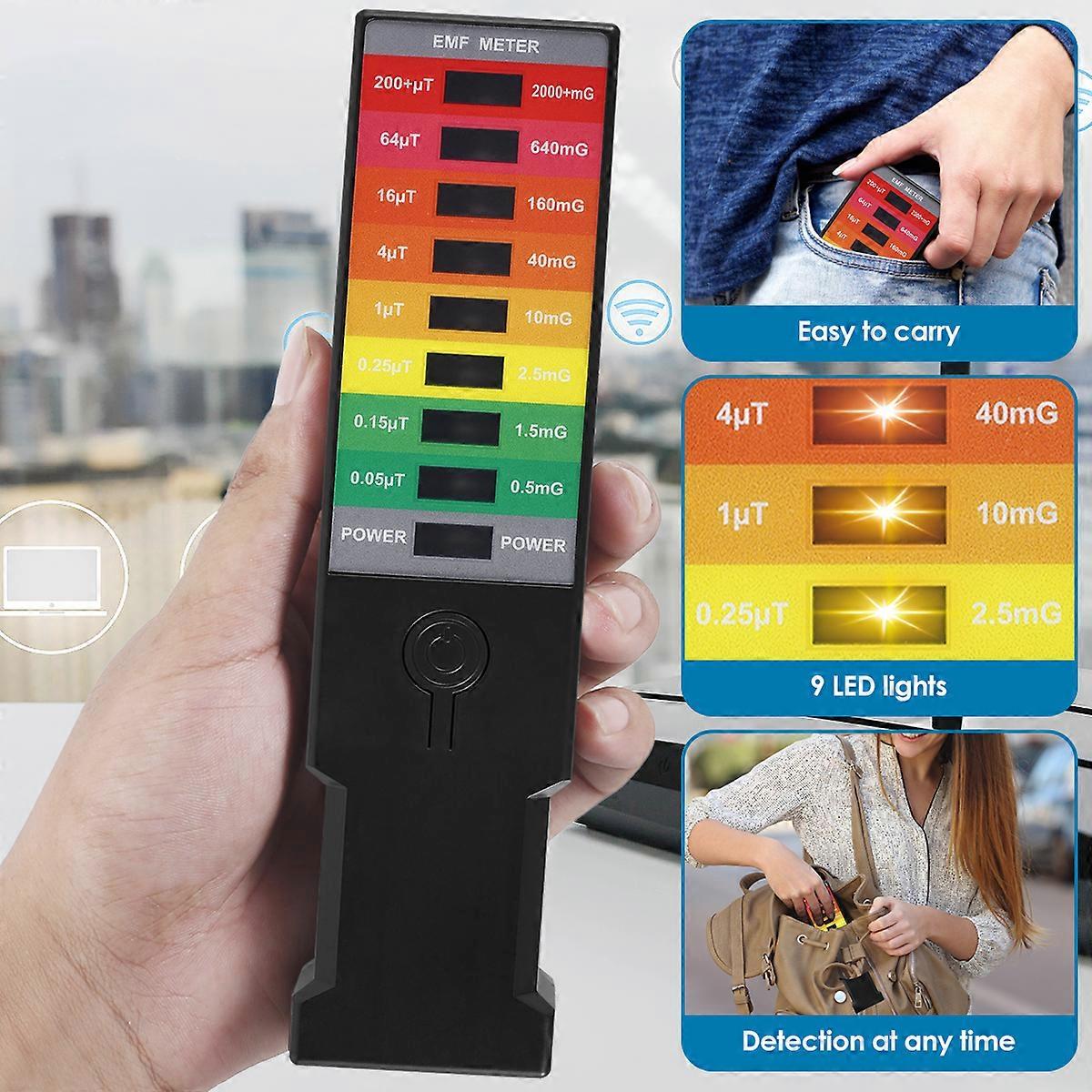 Electromagnetic Radiation Detector Handheld EMF Reader EMF Meter Tester ...
