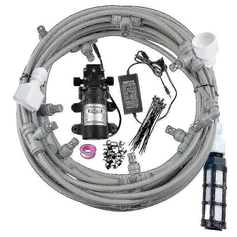 Smart Misting Cooling System Kit 6-18m 6mm Slip Lock Nozzles Quick ...