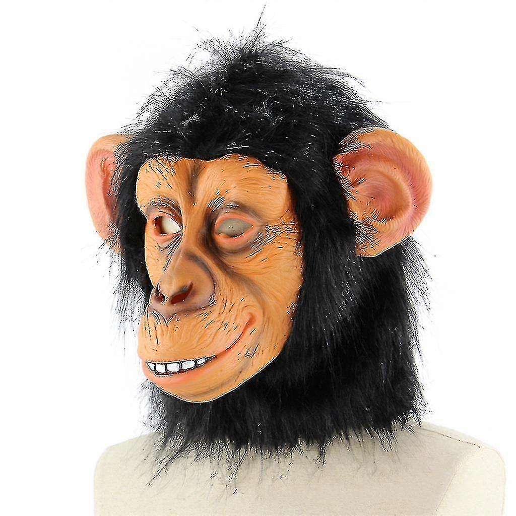 Novelty Monkey Mask Creepy Animal Chimp Gorilla Head Masks Halloween ...