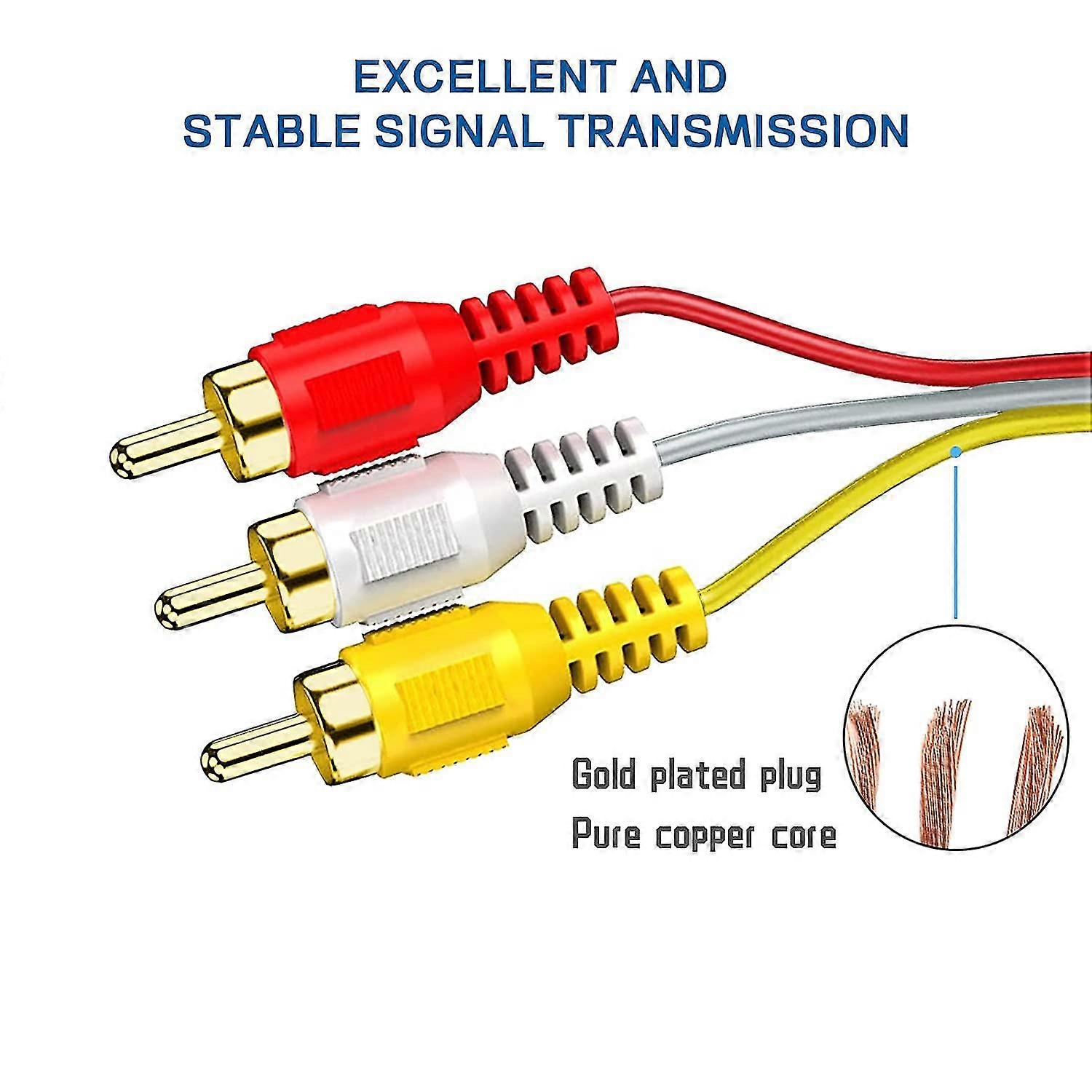 Hdmi To Rca Cable,1080p Hdmi To 3rca Set Top Box Hd Conversion Cable ...