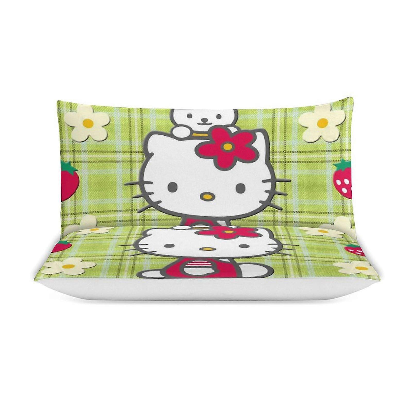 Zm341 Hello Kitty 3-Piece Twin Bed Set - Includes 1 Single Comforter ...
