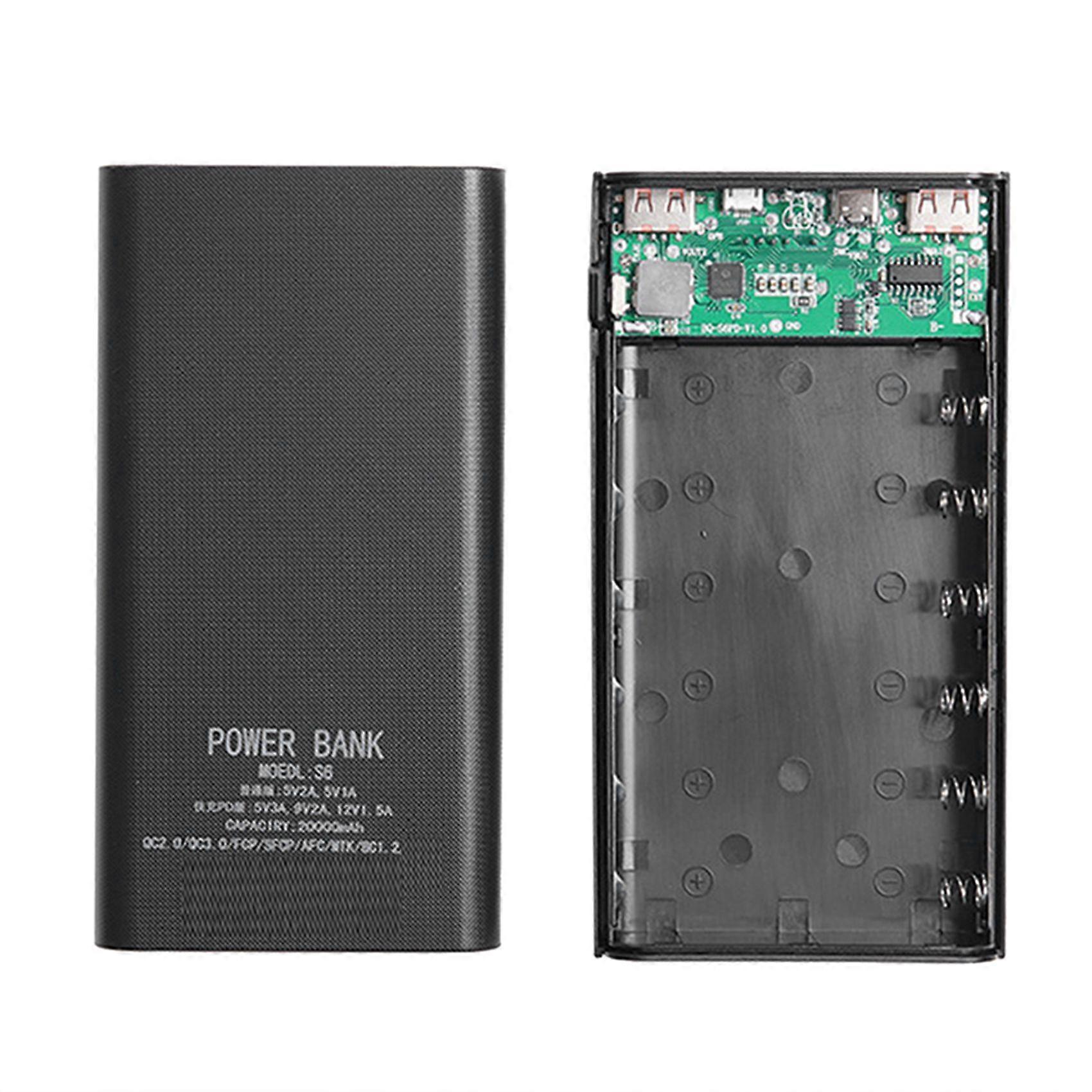 18650 Battery Power Bank Box 5V 2.1A LCD Display 20000MAh Power Board ...