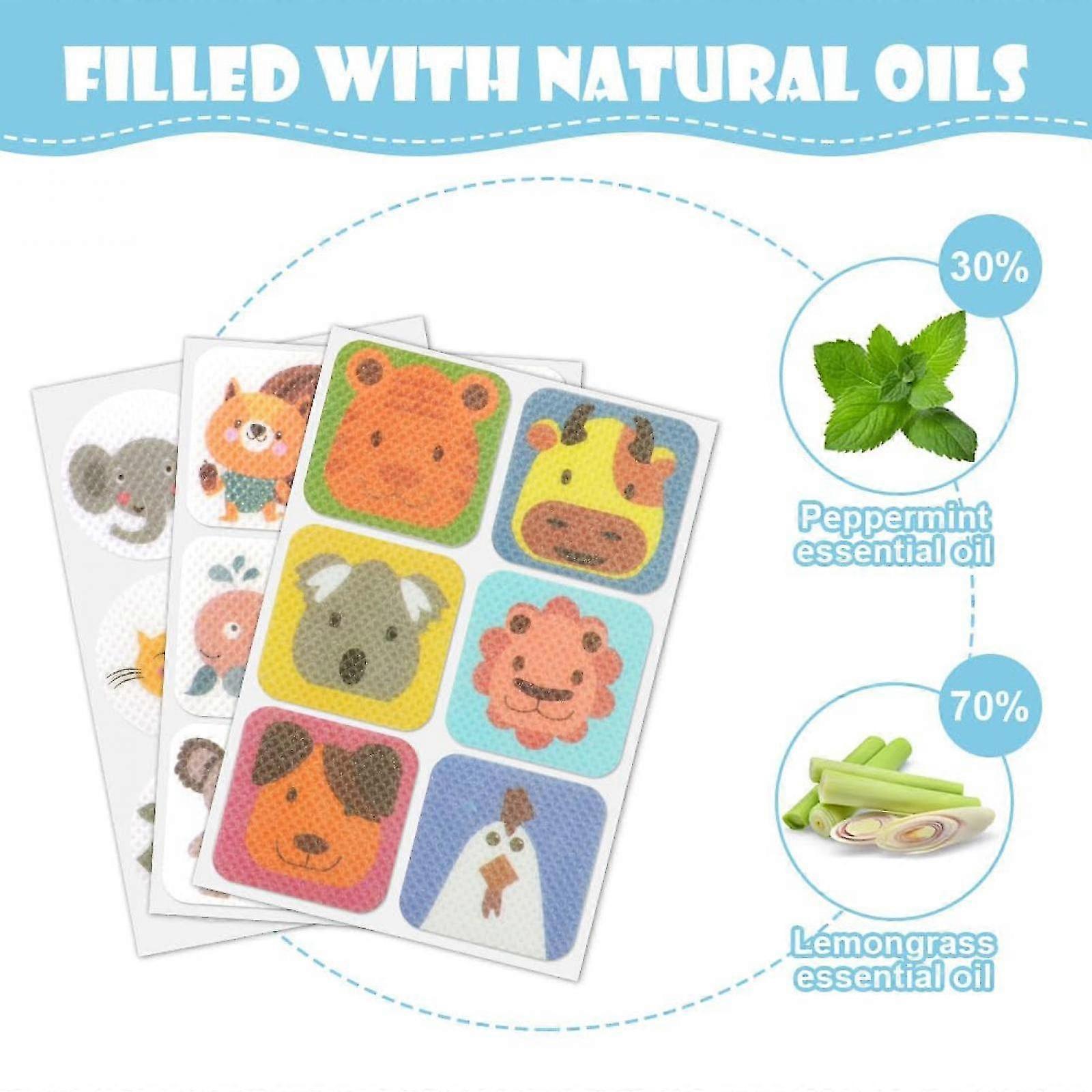 108 Stickers Mosquito Repellent Patches for Kids and Adults, Waterproof ...