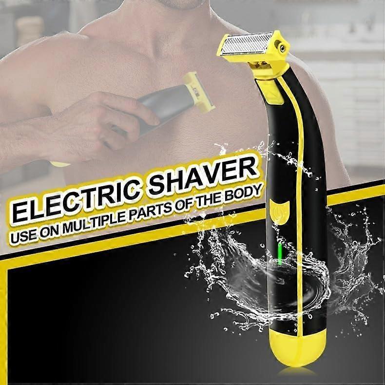 Full Body Washed Wet And Dry Shaver, Dry Wet Waterproof Mens Rotary ...