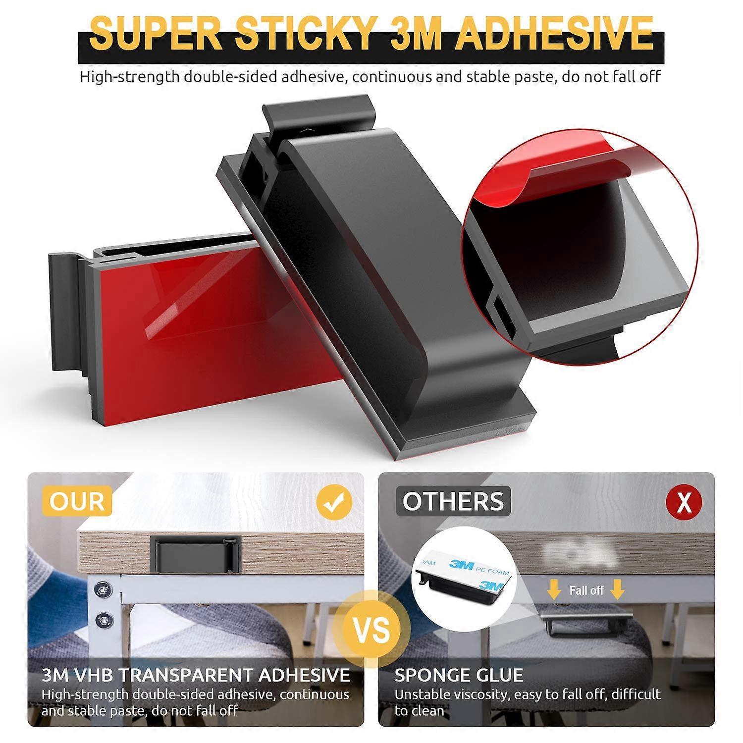 50 Pack 3M Adhesive Cable Clips for Ethernet Cables and Cable ...