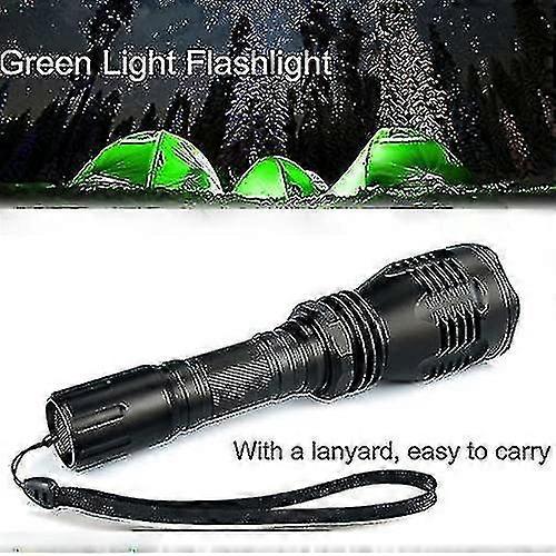 Flashlight Green Light Super Powerful 2000 Lumens Tactical Torch Remote ...