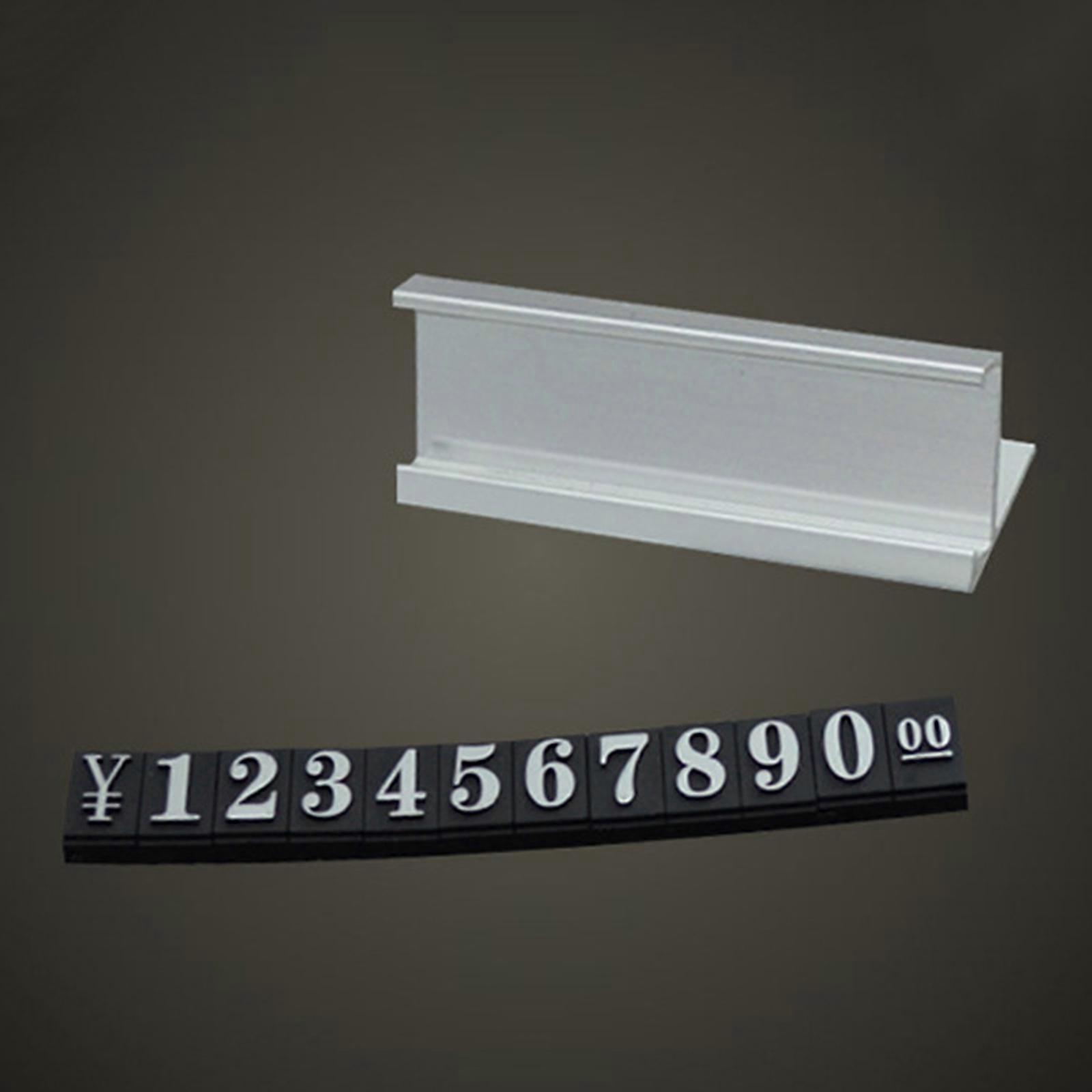 Luxury Price Display Stand Silver Price Tag Plastic Jewelry Price ...