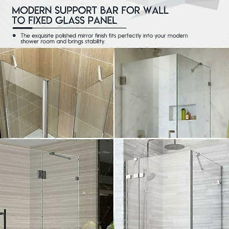 Walk-In Shower Support Arm, Angle Adjustable Joints With Glass ...