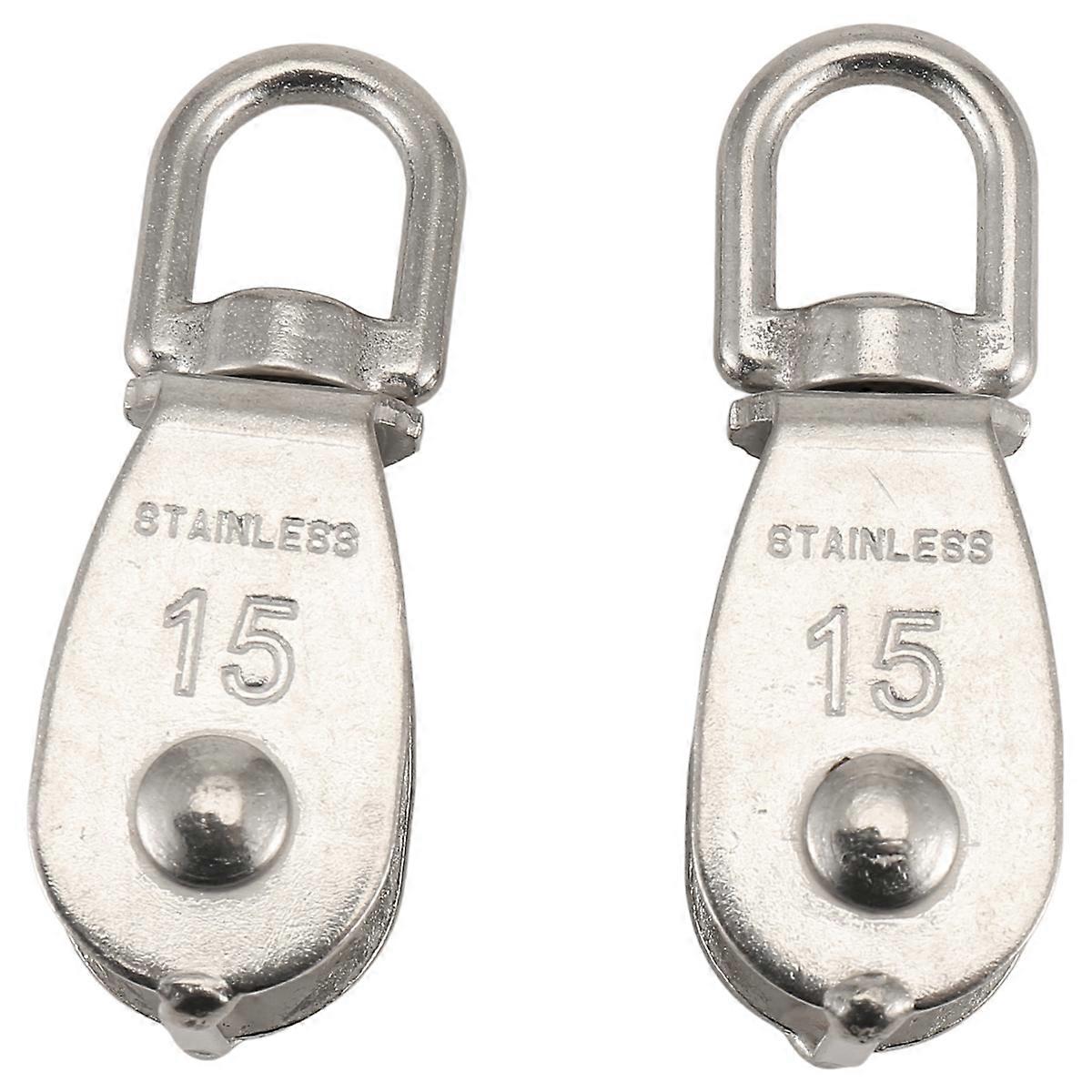Pulley 304 Stainless Steel Single Pulley Block Small Heavy Duty Swivel ...