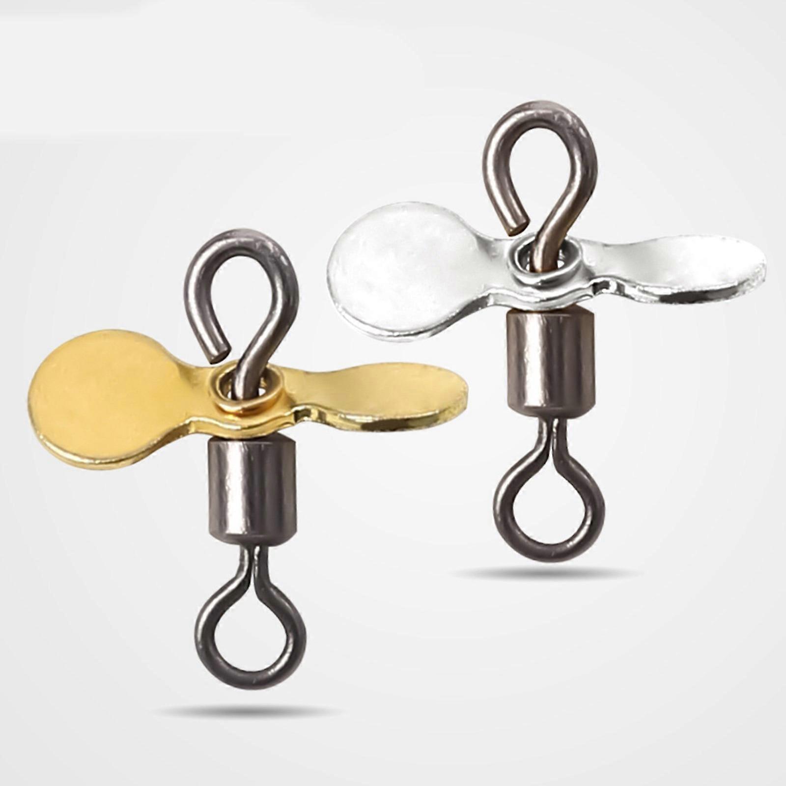 10Pcs Stainless Spinnerbait Props DIY Fishing Lures Hook Baits Fly ...