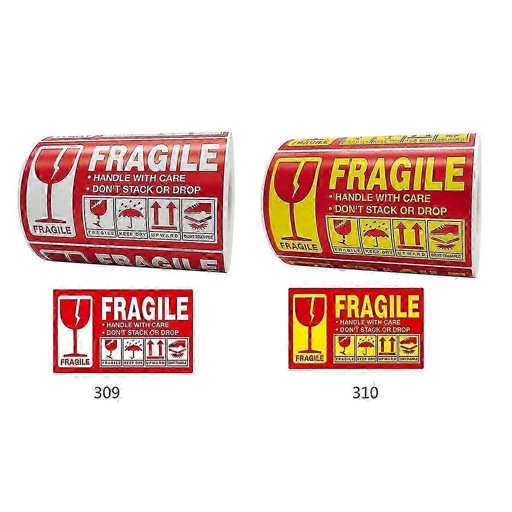 500pcs Fragile Stickers Warning Label Sticker Handle With Care Don't ...