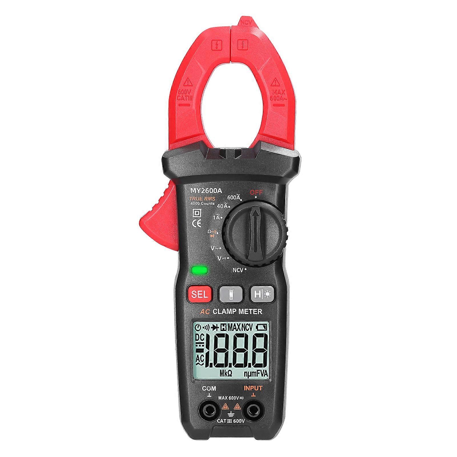 Digital Clamp Multifunction 600V Voltmeter Tester Amp Volt Meter NCV ...