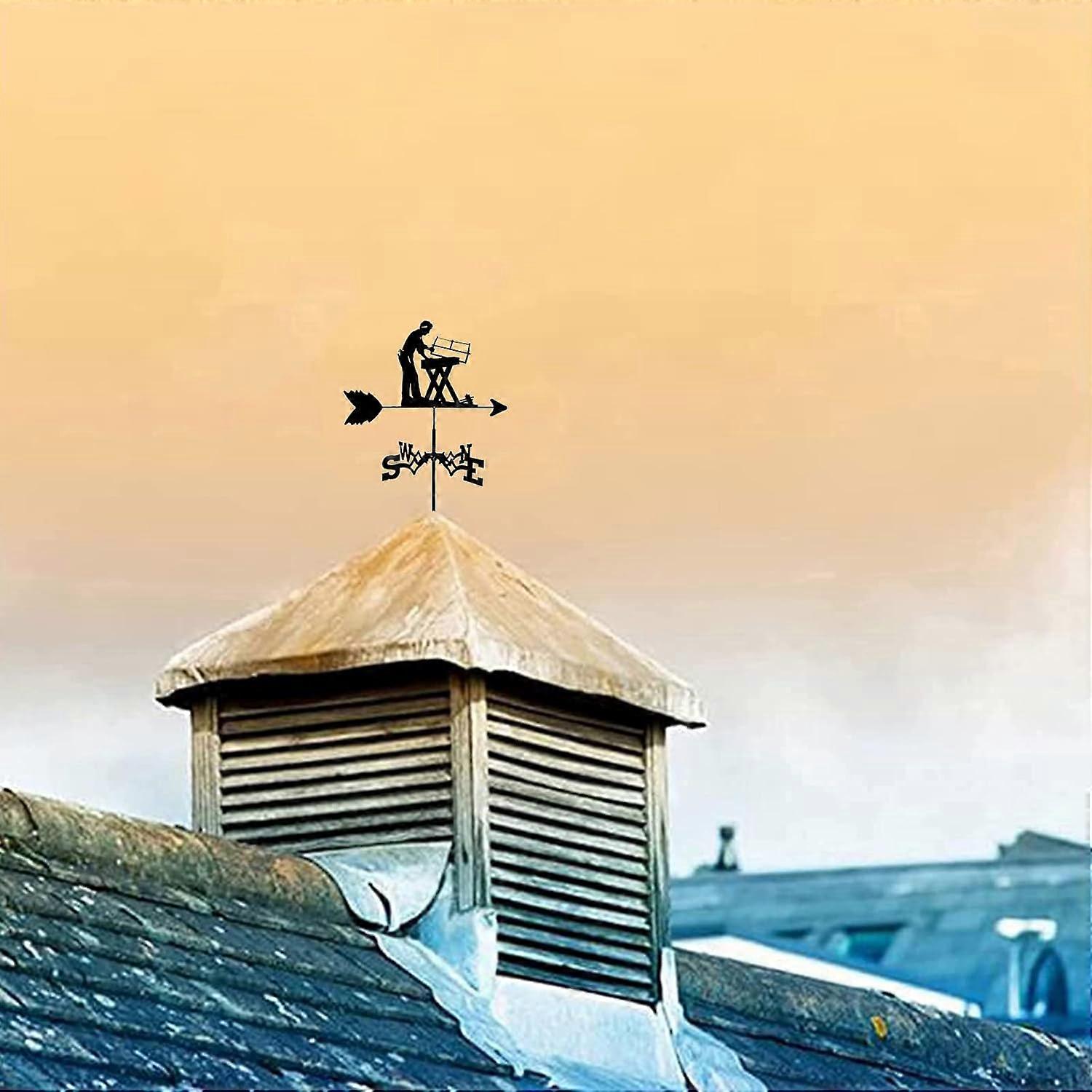 Decorative weather vane, metal, for outdoor use, garden, roof wind ...