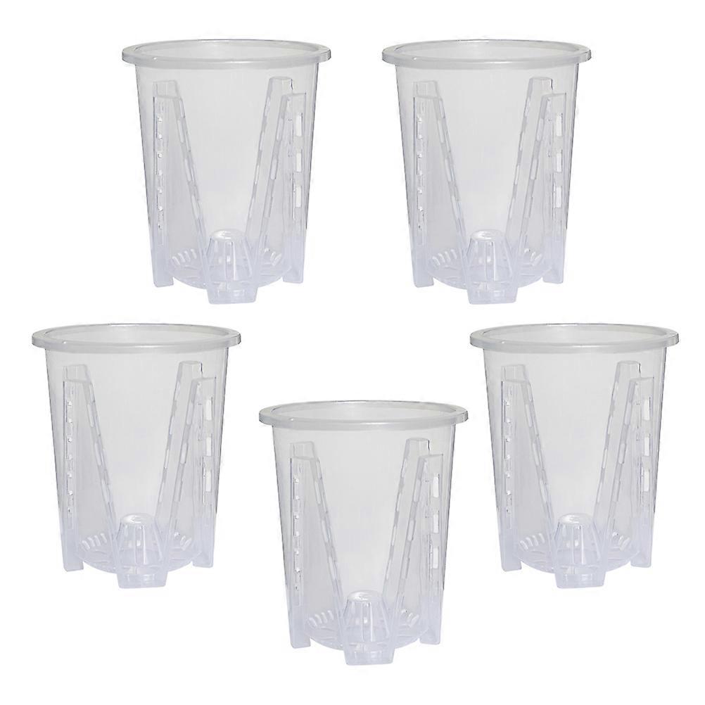 Orchid Pots Clear Planter Design For Indoor Plants Transparent Drainage ...