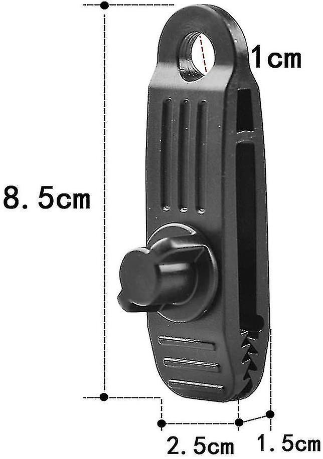 10pcs Tarp Clips Plastic Tent Clips Tent Clamp Awnings Elastic Tarp ...