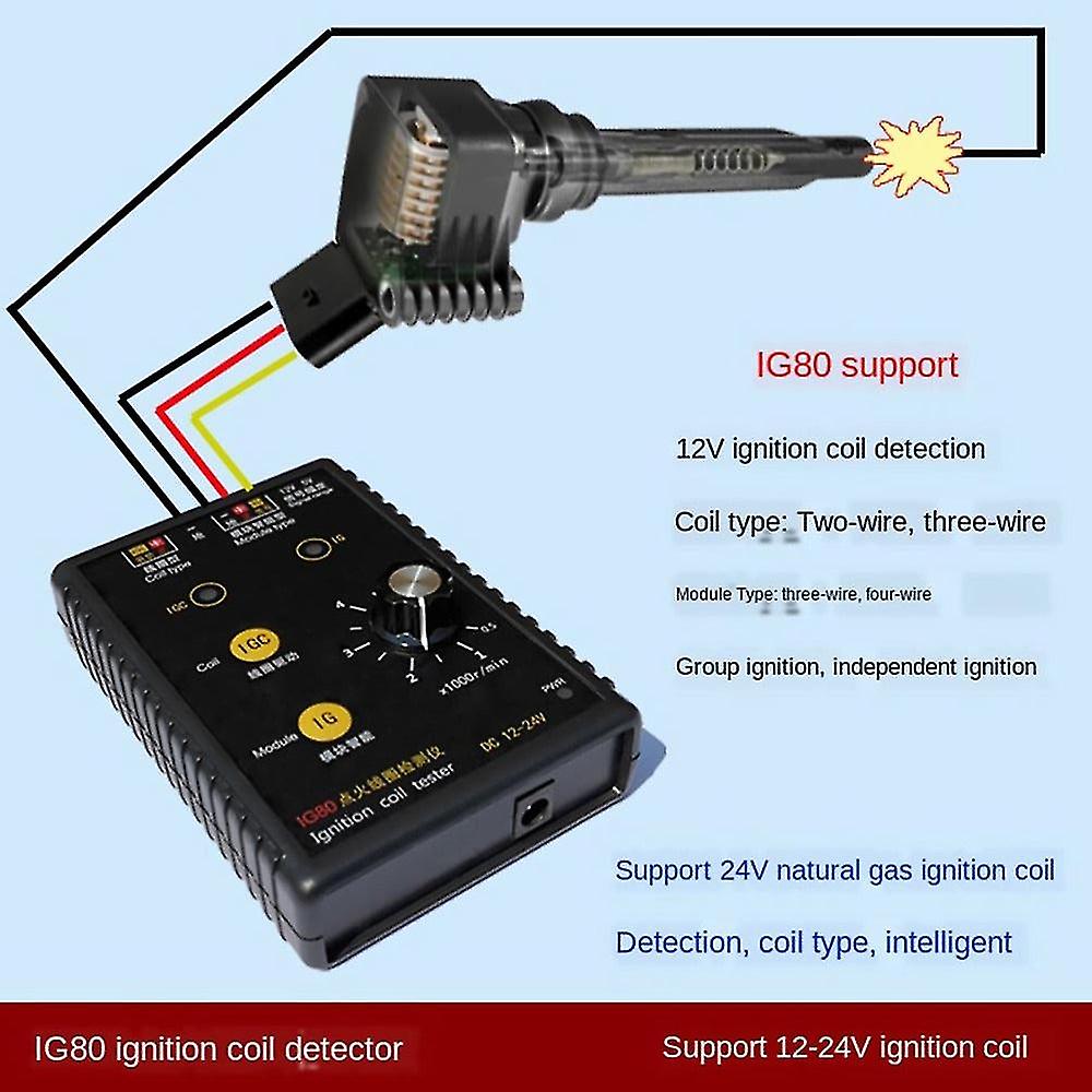 1 Set Car Ignition Coil Detector Tool Car Engine Ignition Coil Tester ...
